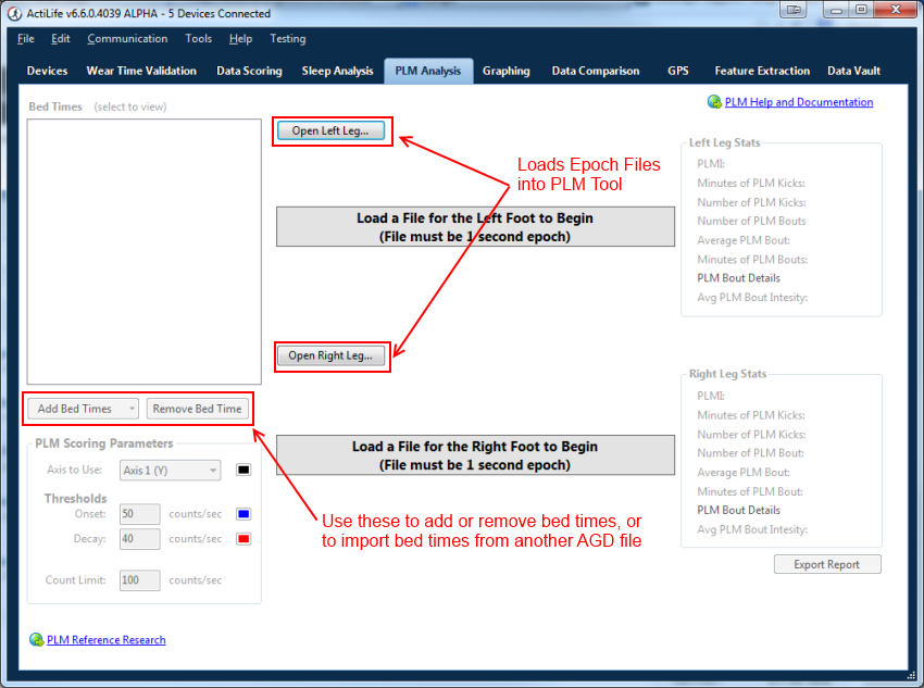 The PLM Tab (requires Sleep features)